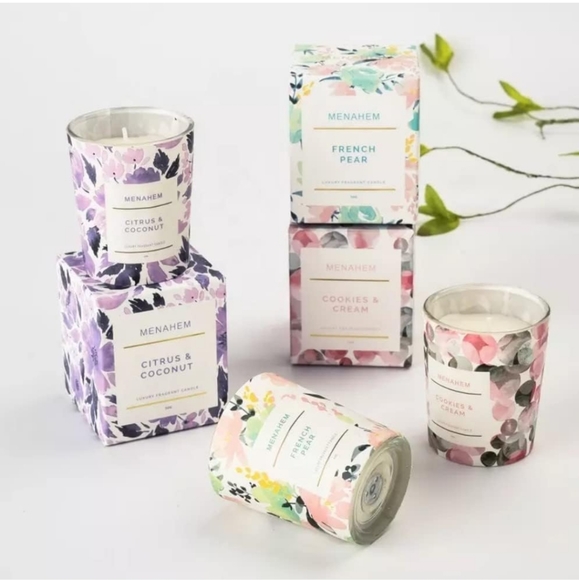 Menahem | Accents | New Menahem Natural Soy Wax Candle Avaliable In 4 ...